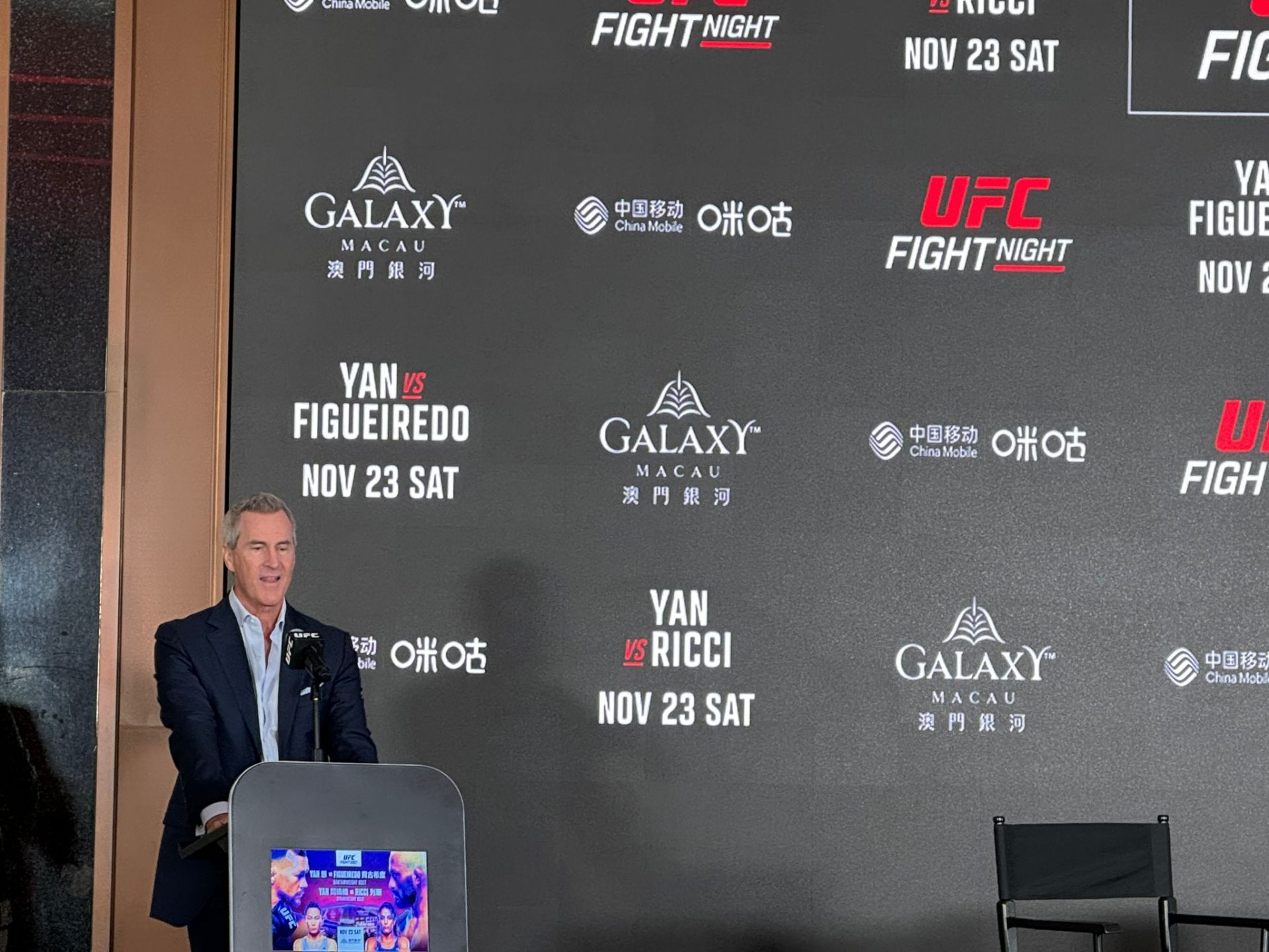 UFC and Galaxy Macau announce 4-year partnership for 3 fight nights | AGB