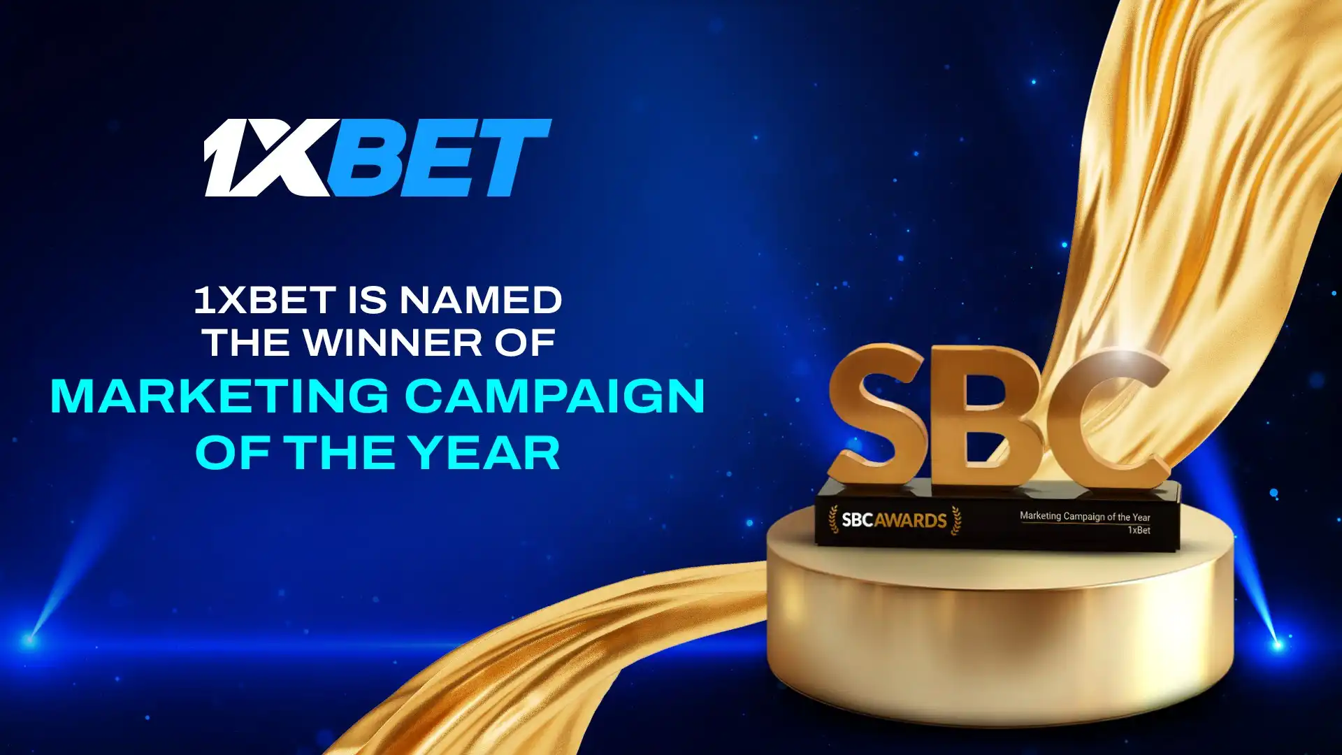1xBet wins "Marketing Campaign of the Year" at SBC Awards 2025 | AGB