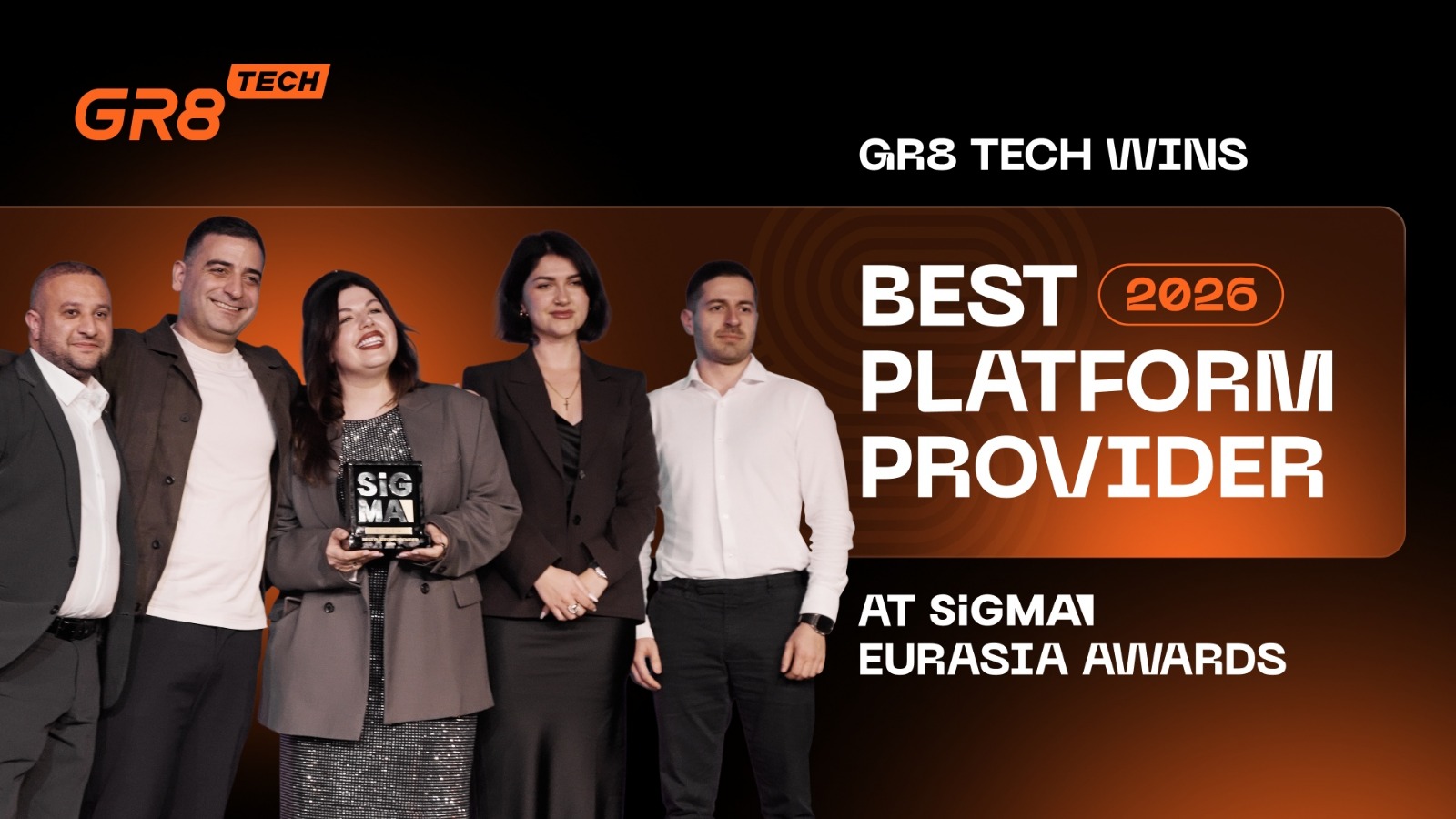 GR8 Tech wins Best Platform Provider 2026 at SiGMA Eurasia Awards | AGB